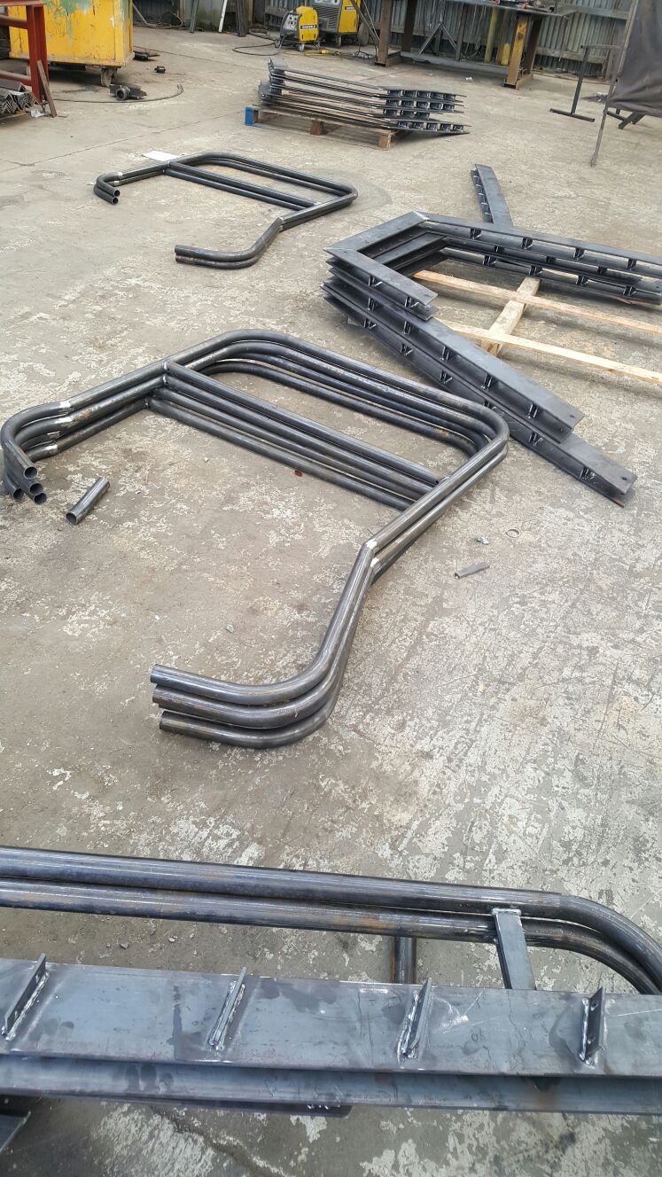 1 – Mild steel rails in production – Phil Purcell Engineering Ltd